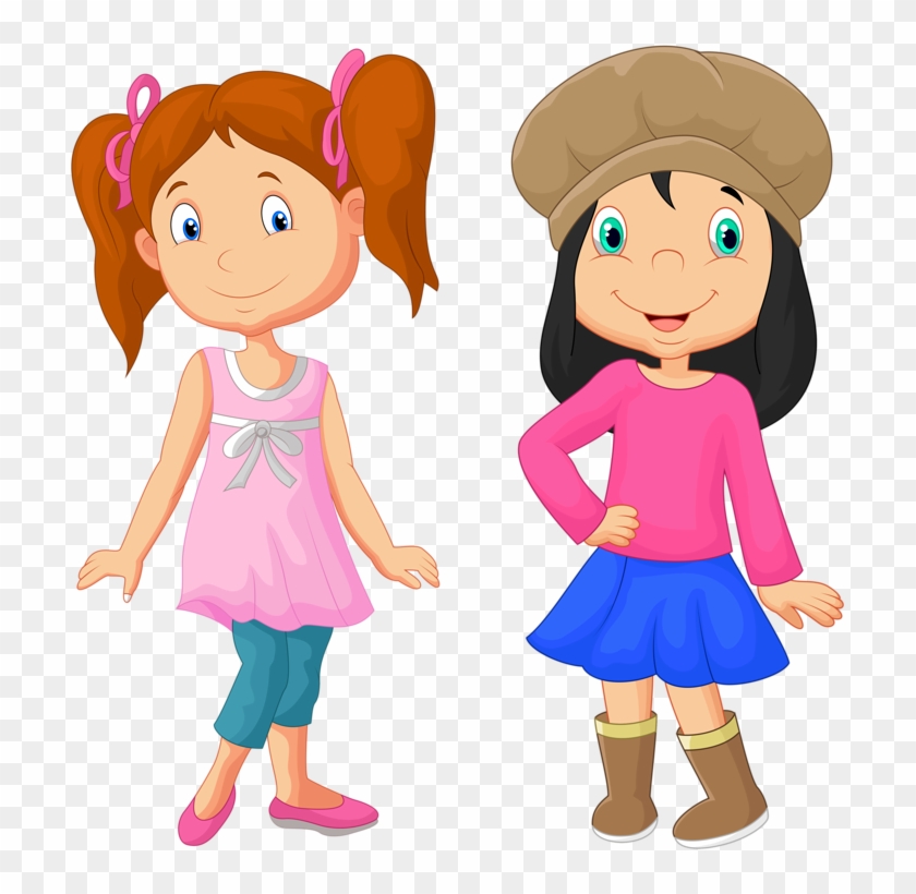 1 [преобразованный] - Two Girls Cartoon Png - Free Transparent PNG ...